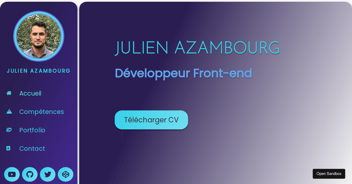 react-cv - Codesandbox