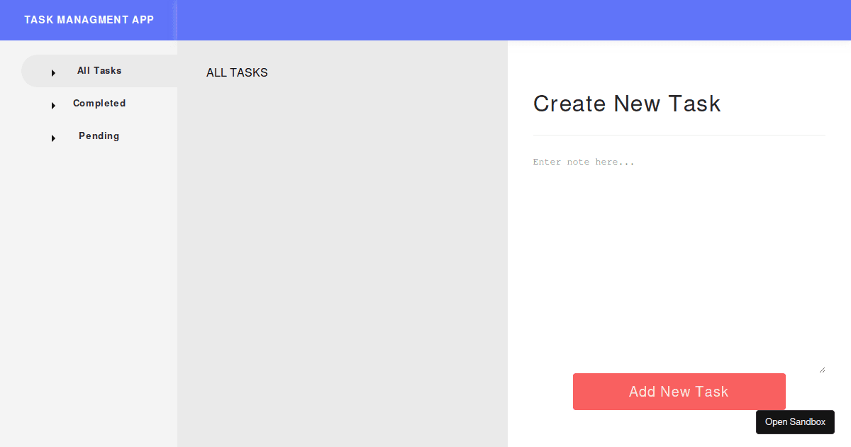 To-Do App Trail - Codesandbox