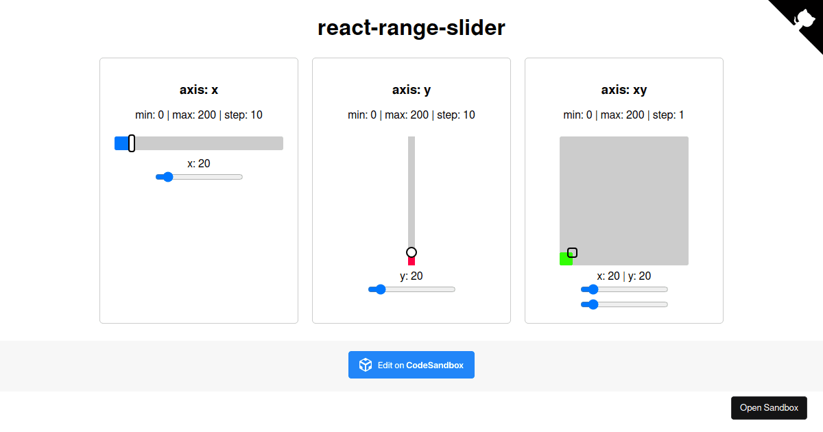 react-range-slider demo - Codesandbox