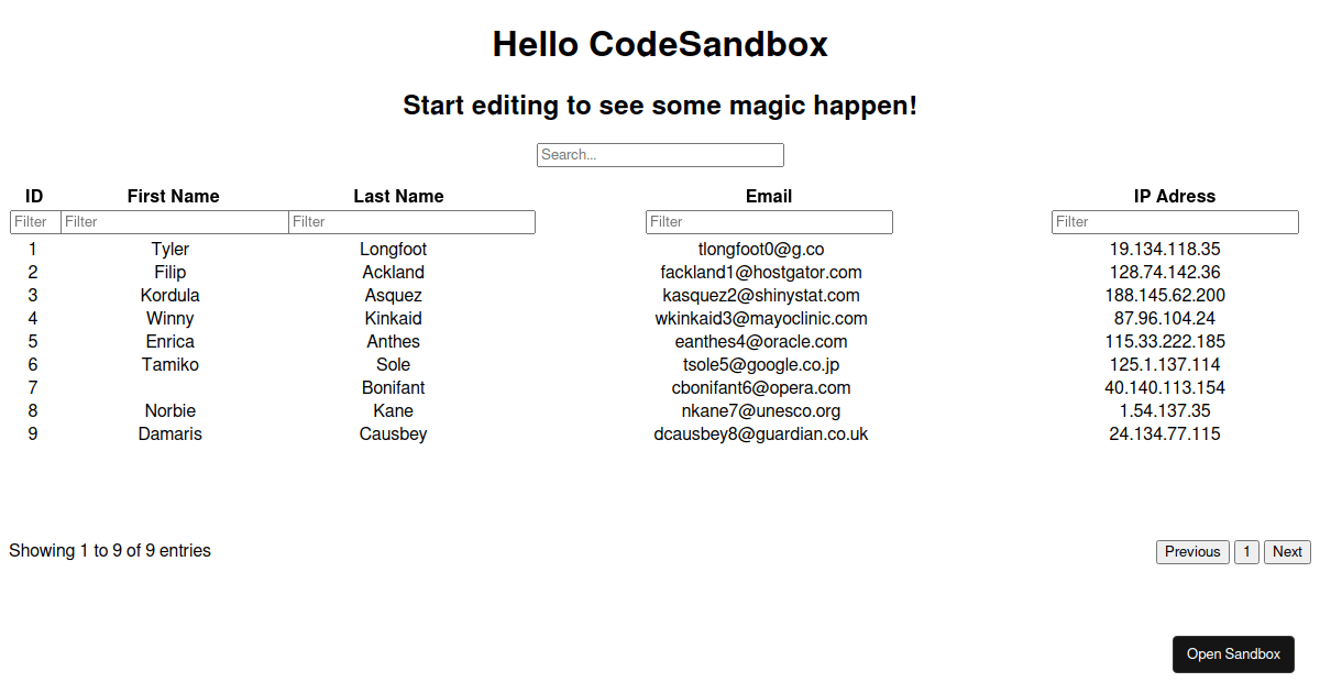strange-cerf-9fwzrw - Codesandbox