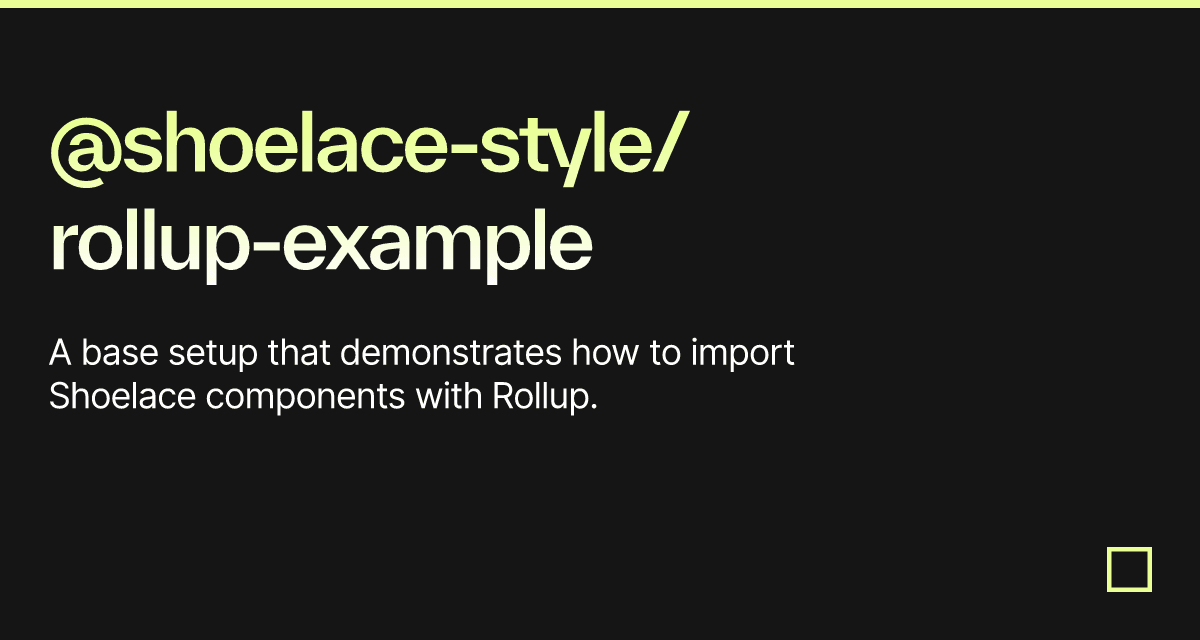 @shoelace-style/rollup-example - Codesandbox