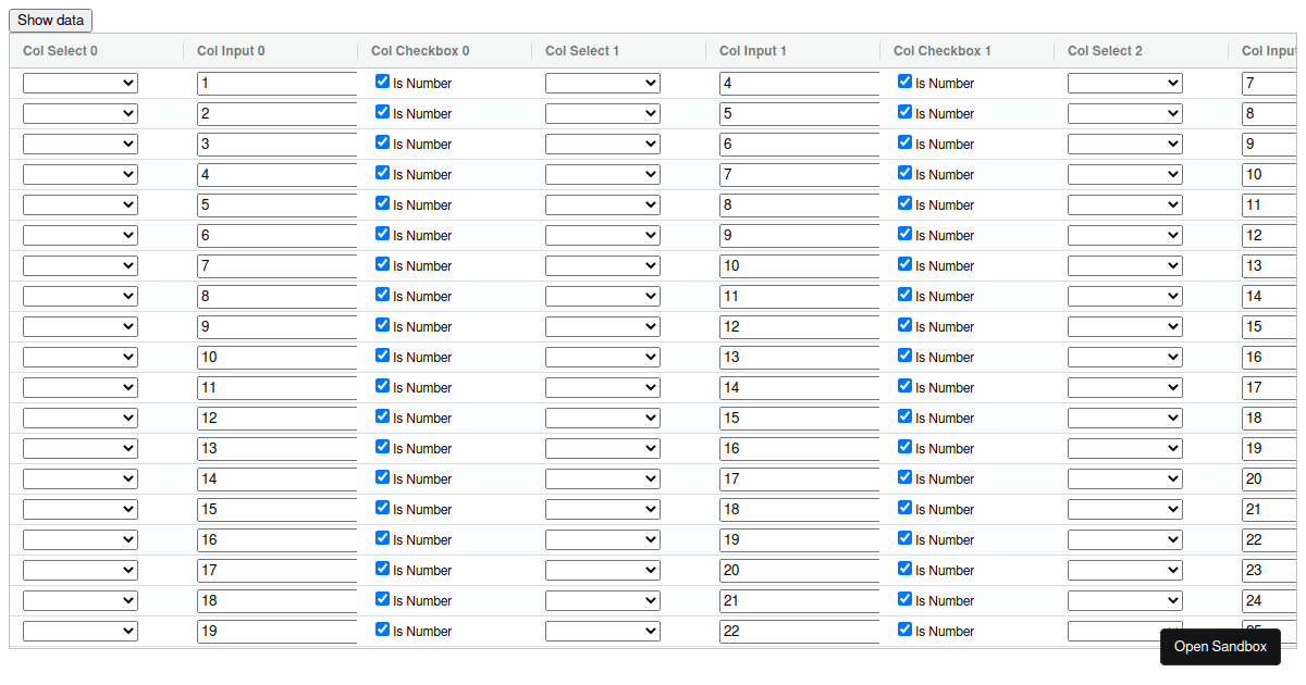 ag-grid practice (forked) - Codesandbox