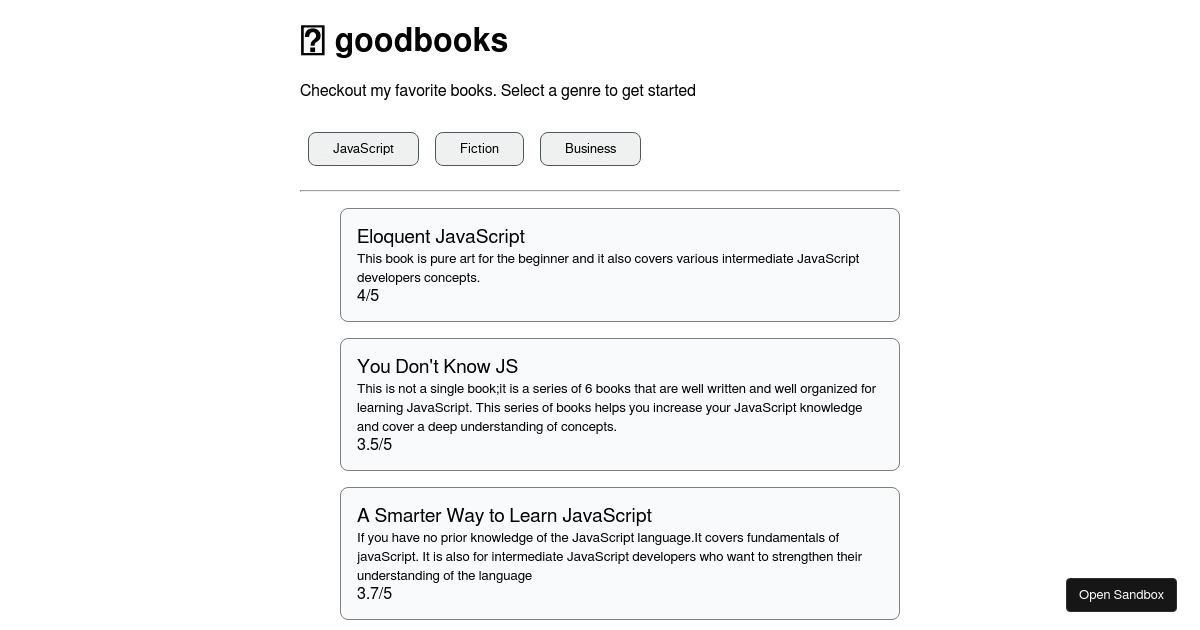 book-recommendation - Codesandbox