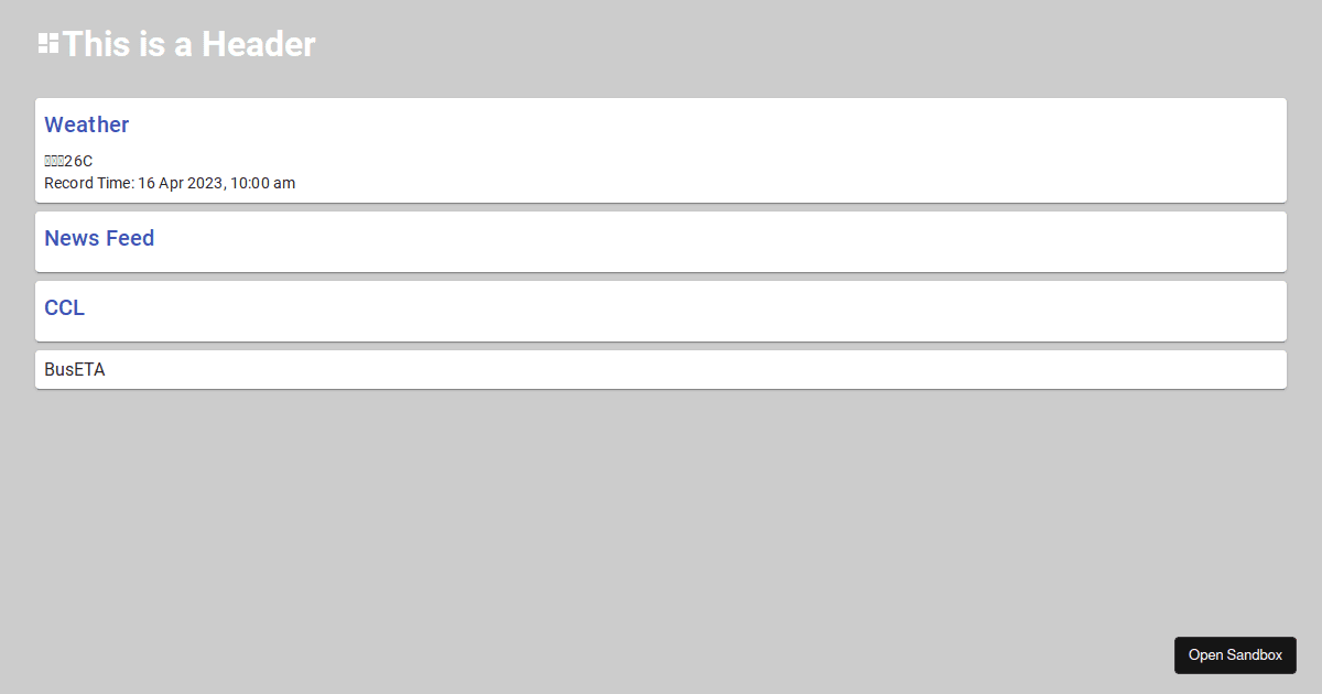 HomePage(database) - Codesandbox