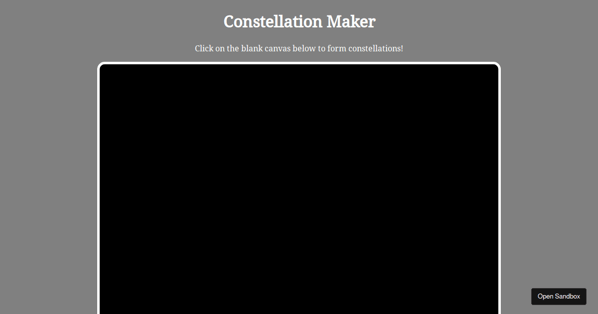 constellation maker - Codesandbox
