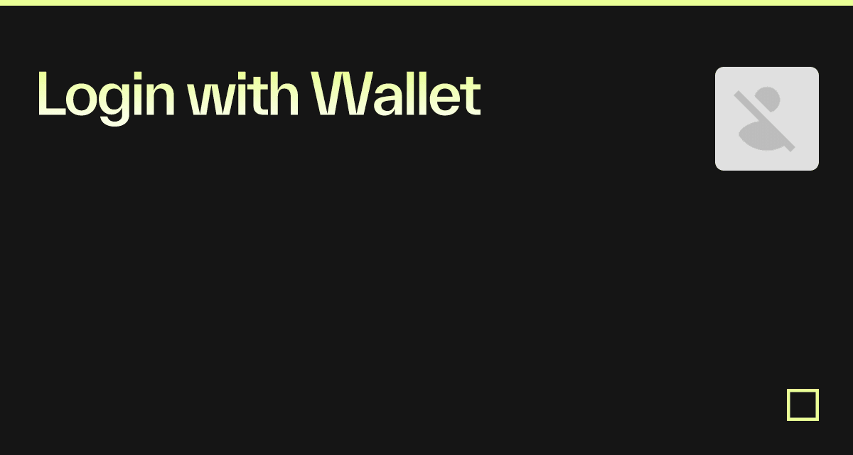 Login with Wallet - Codesandbox