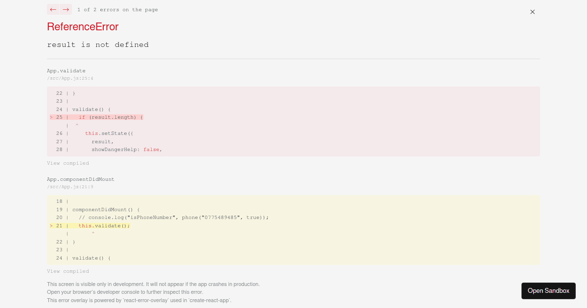 Phone browser example (React) (forked) - Codesandbox
