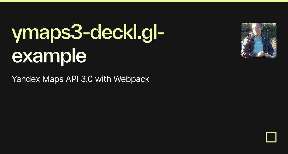 ymaps3-deckl.gl-example - Codesandbox