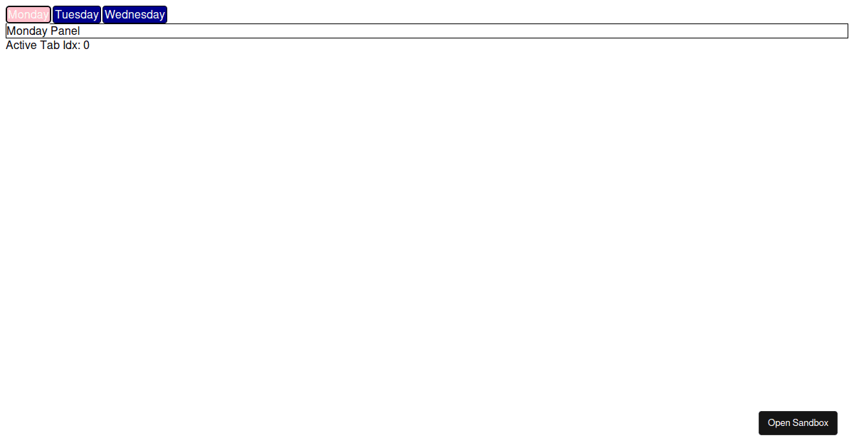 a11y-tabs - Codesandbox