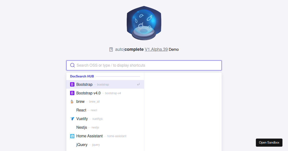 autocomplete-docsearch-refs - Codesandbox