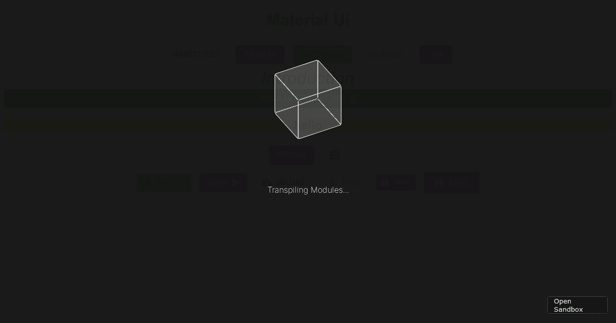 materialui - Codesandbox