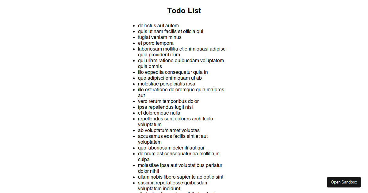 Loader Codesandbox
