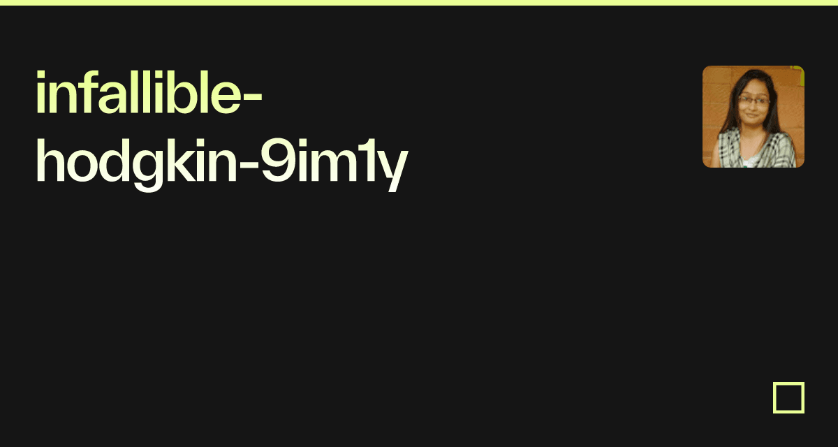 infallible-hodgkin-9im1y - Codesandbox