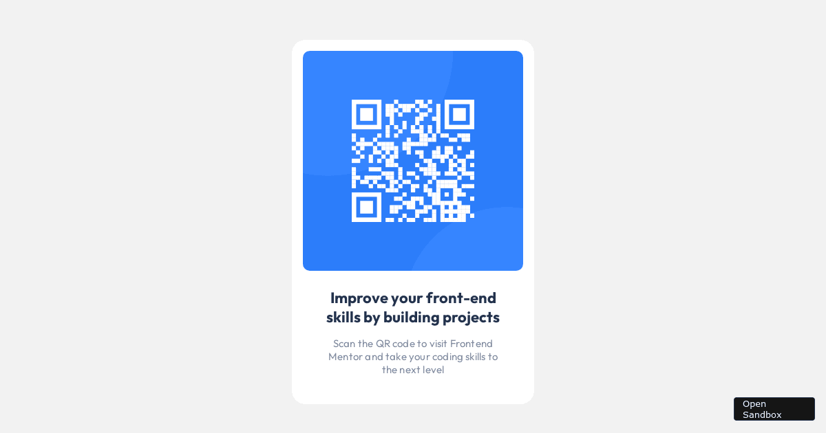 QR Code Component Codesandbox QR Code Component Codesandbox