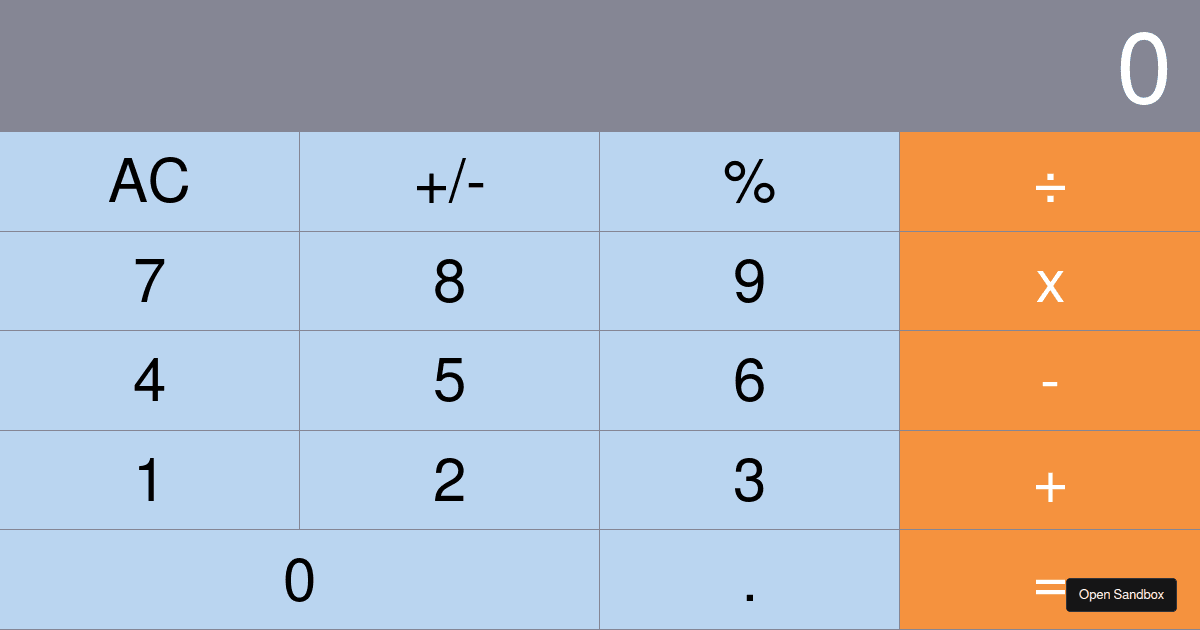 calculator - Codesandbox