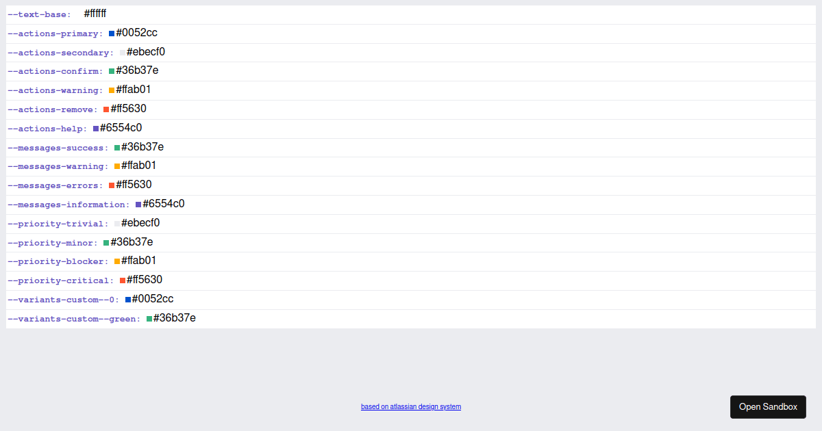Structured Css Variable Name System Codesandbox 3913