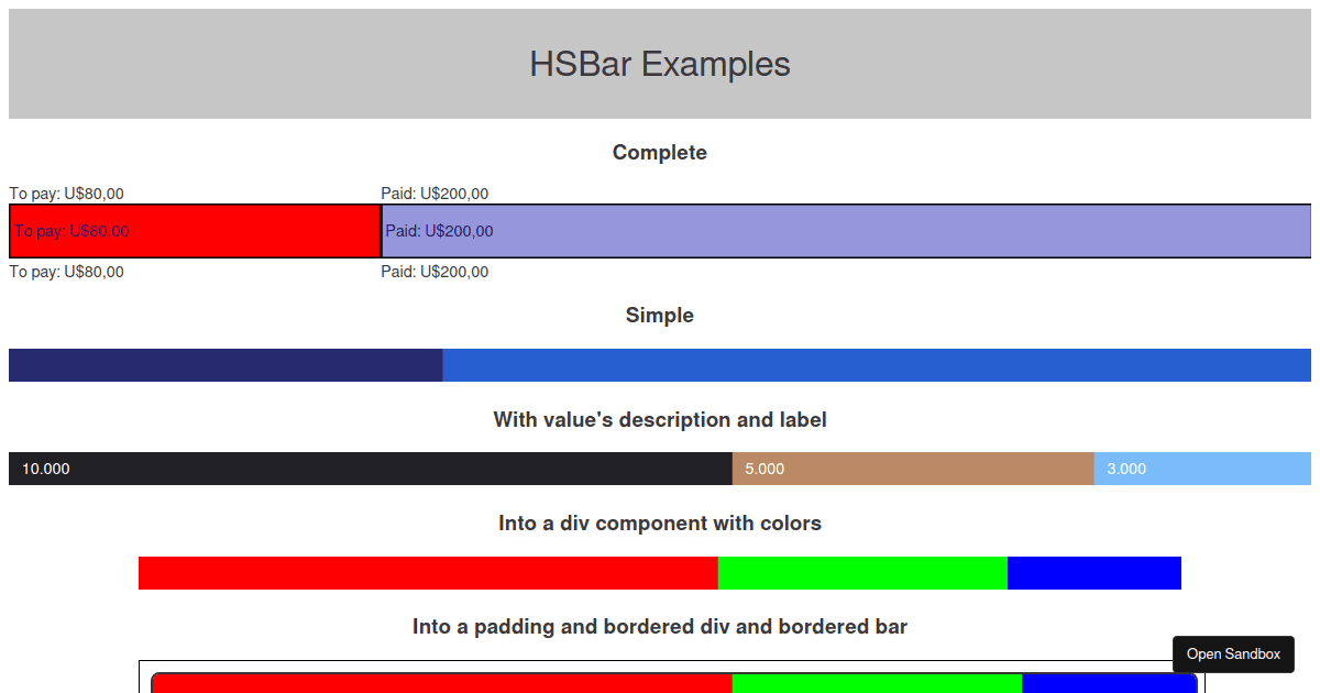 HSBar - Codesandbox