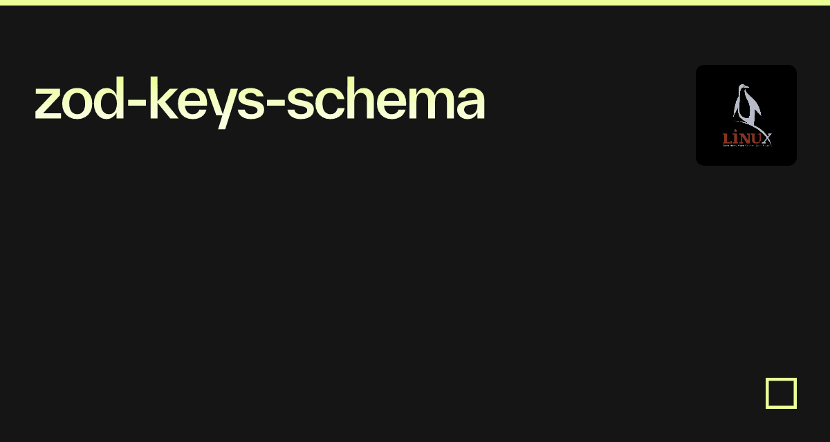 zod-keys-schema - Codesandbox