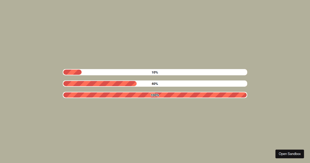 fancy-progress-bar - Codesandbox