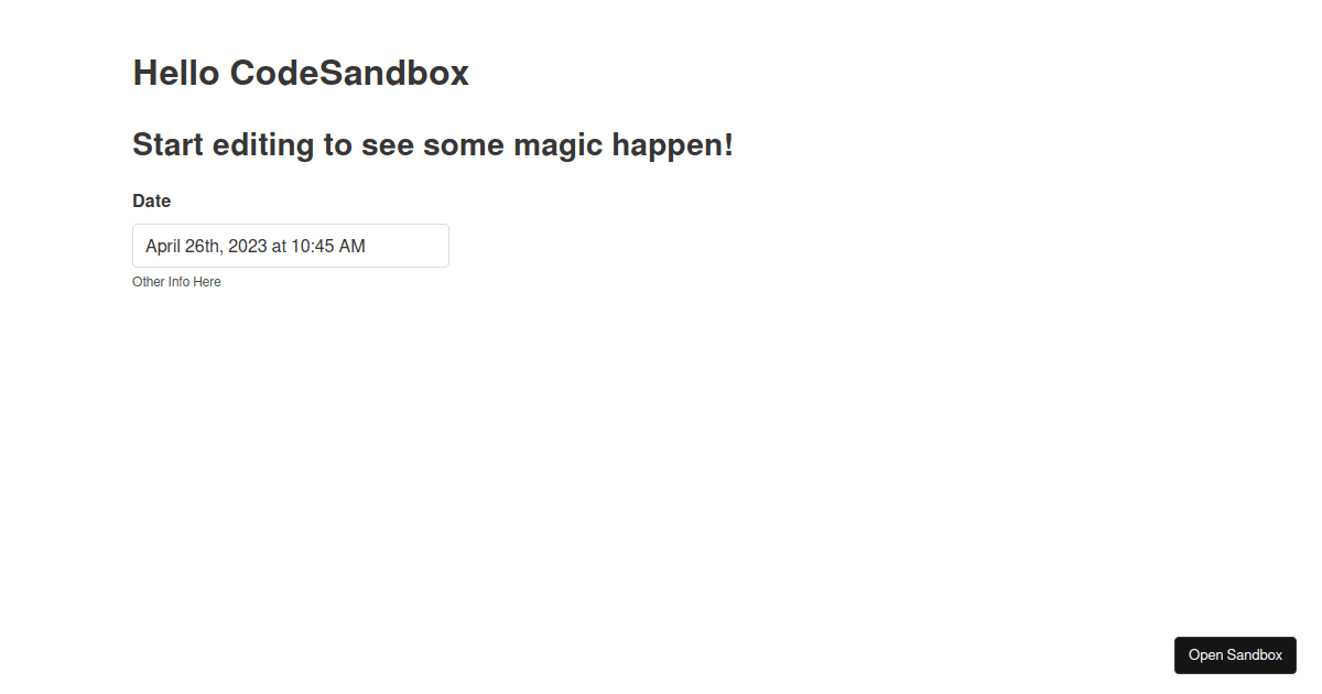 bulma-datetime-picker - Codesandbox
