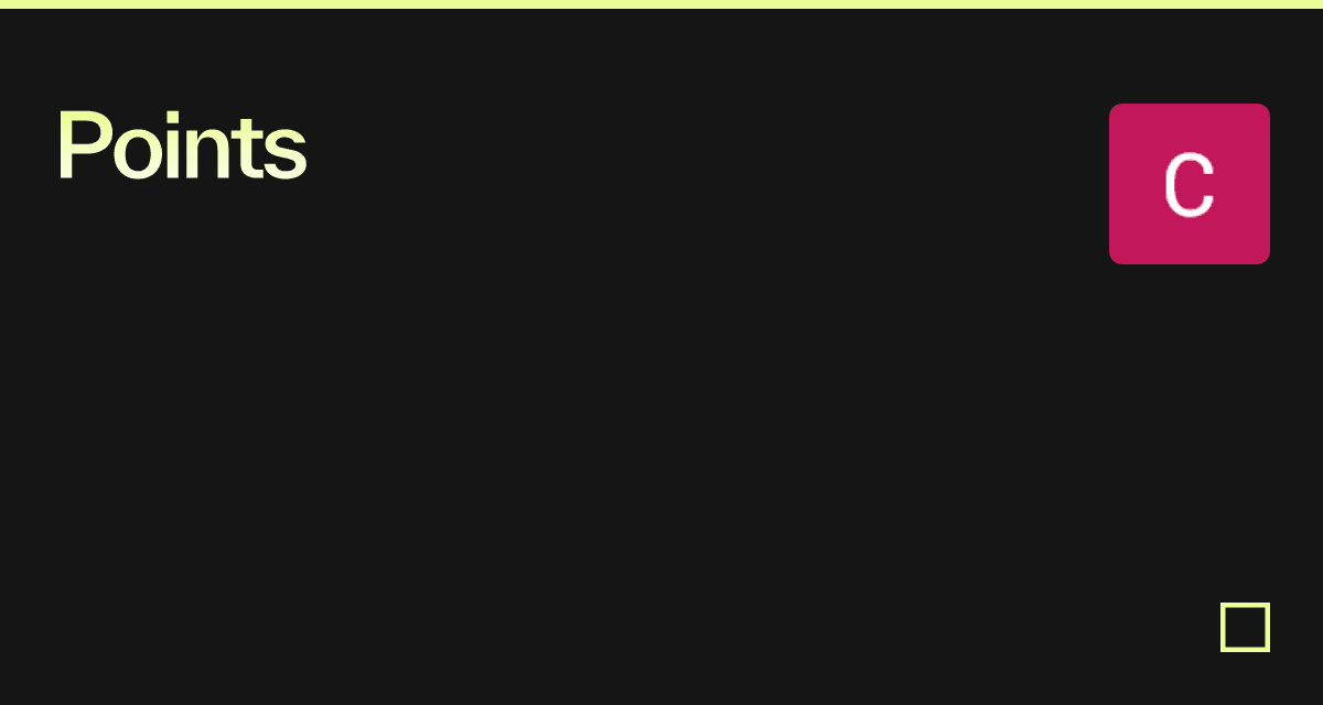 Points - Codesandbox