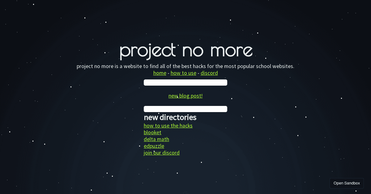 project-no-more - Codesandbox
