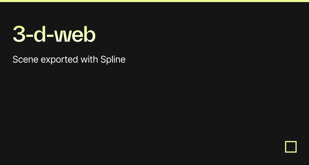 3-d-web - Codesandbox