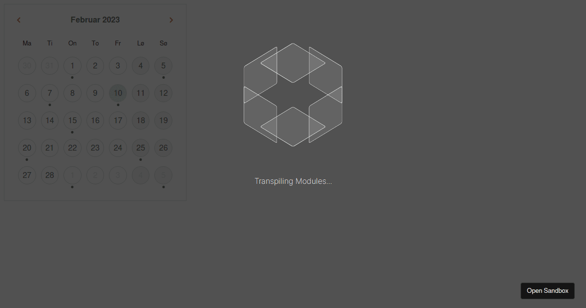 Customized Air Datepicker for react - Codesandbox Customized Air Datepicker for react - Codesandbox