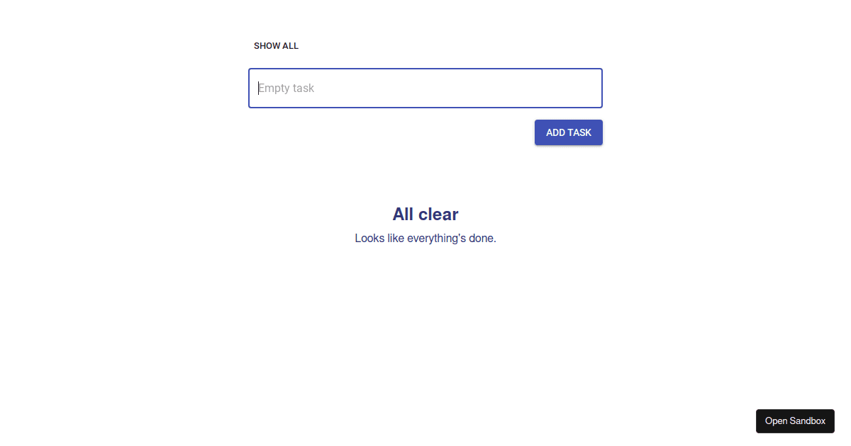 React Redux Codesandbox