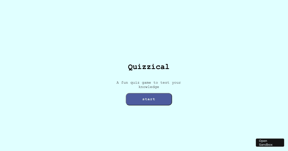 Quiz App final (forked) - Codesandbox