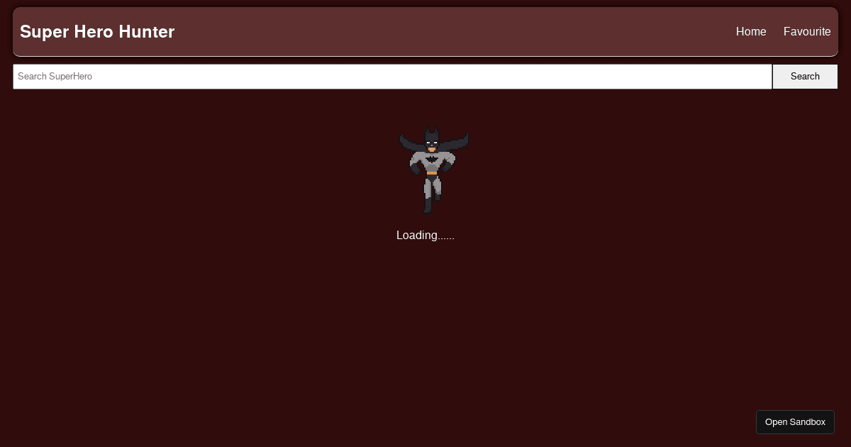 Ashish5689/Superhero-Hunter - Codesandbox