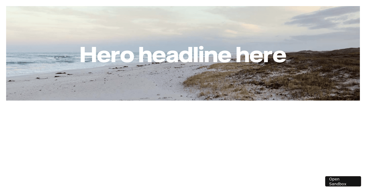 sandbox - Codesandbox