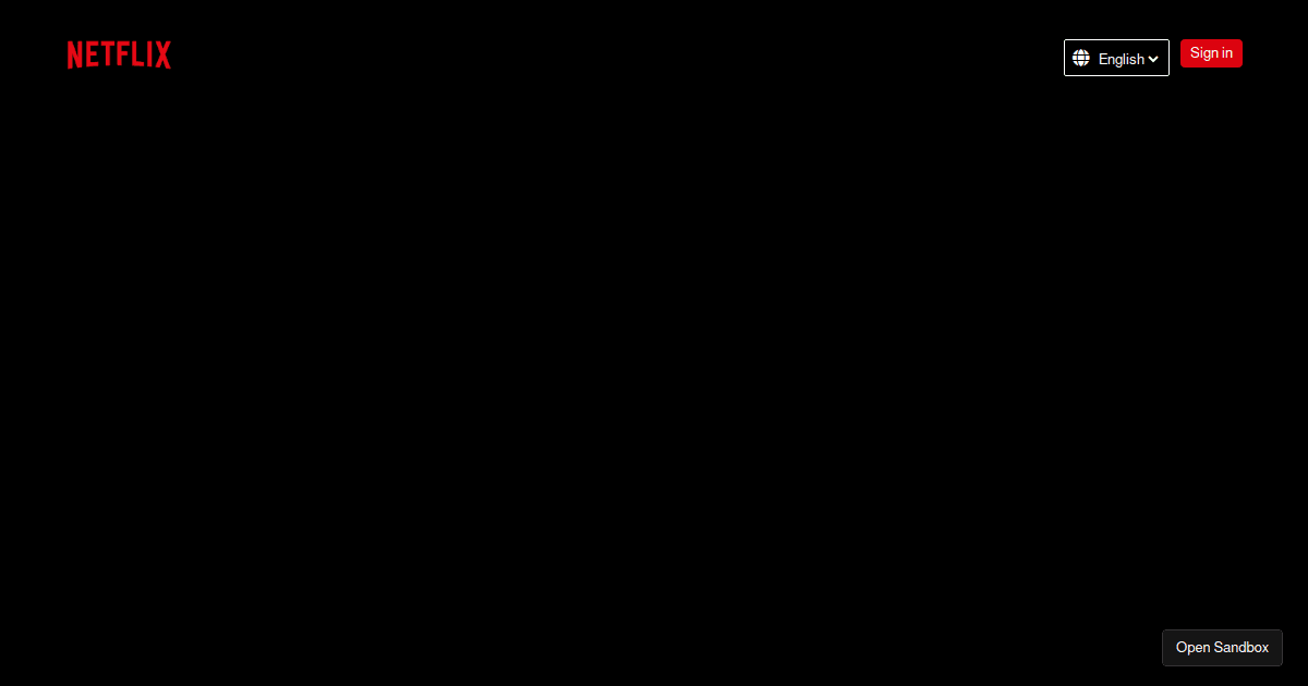 Netflix - Codesandbox