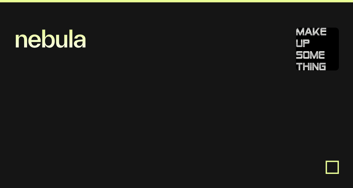 nebula - Codesandbox