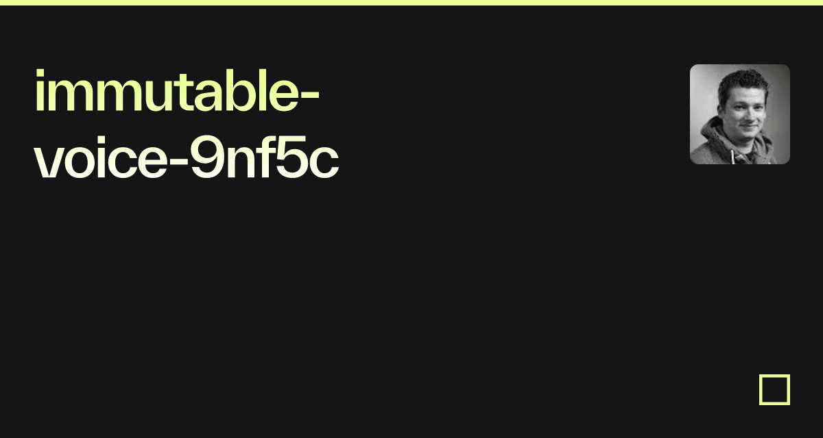 immutable-voice-9nf5c - Codesandbox