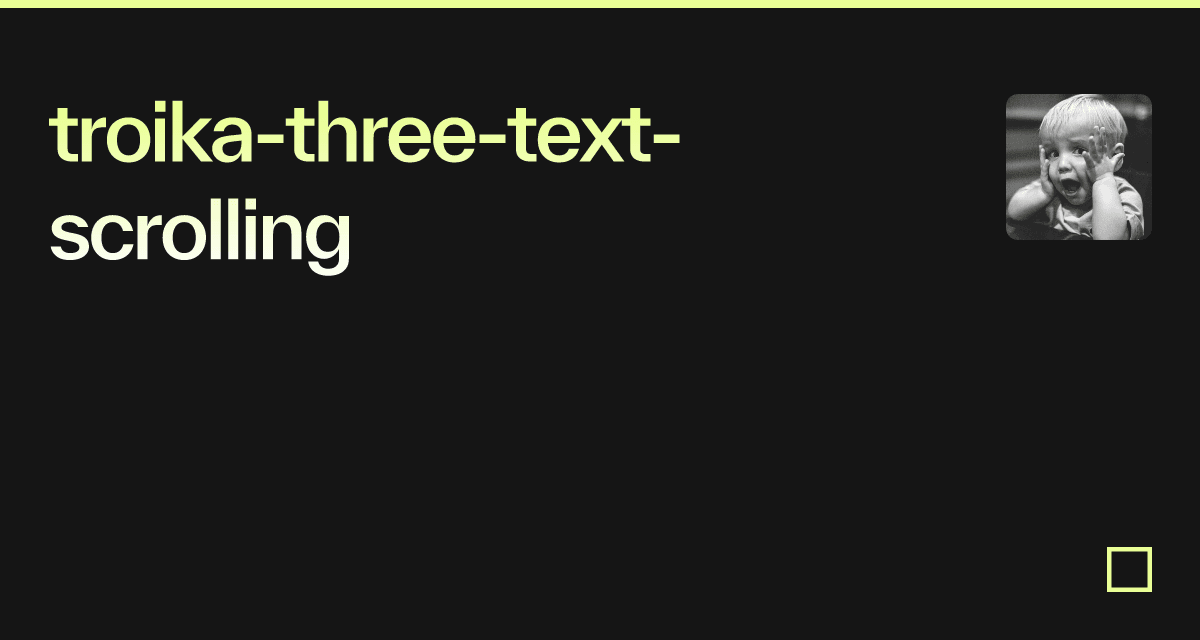 troika-three-text-scrolling - Codesandbox