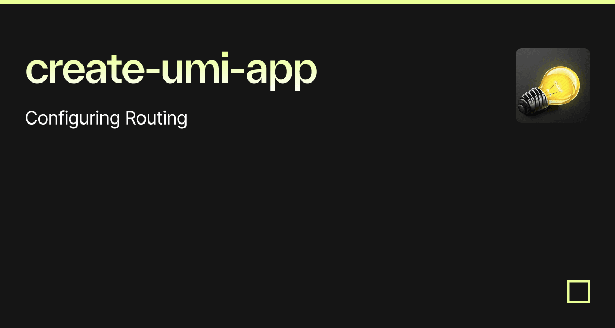 create-umi-app - Codesandbox