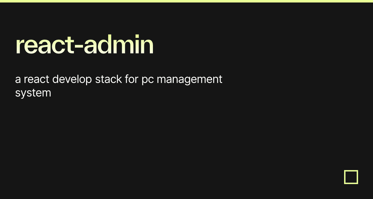 react-admin - Codesandbox