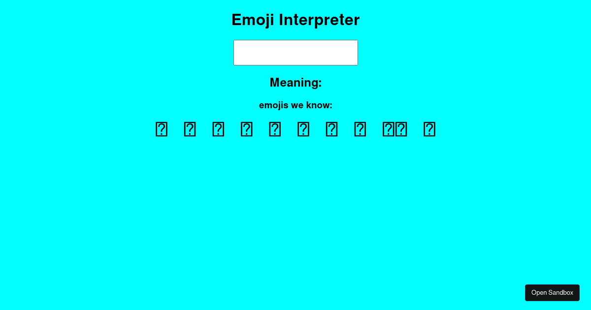 emoji-interpreter - Codesandbox
