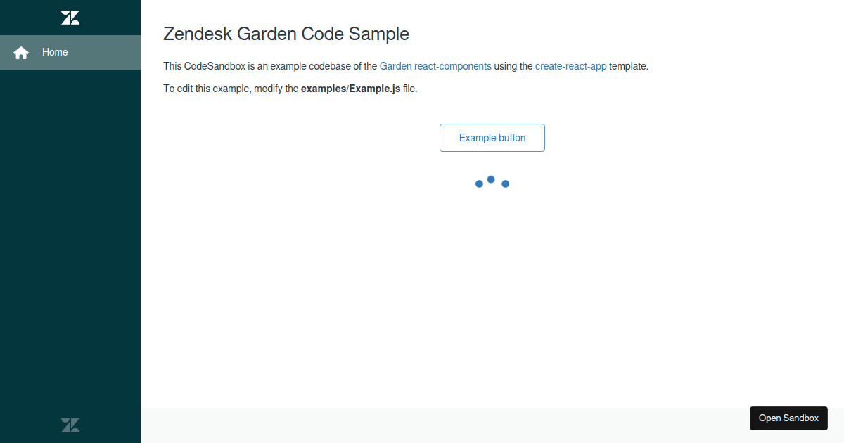 Garden Create-React-App - Codesandbox