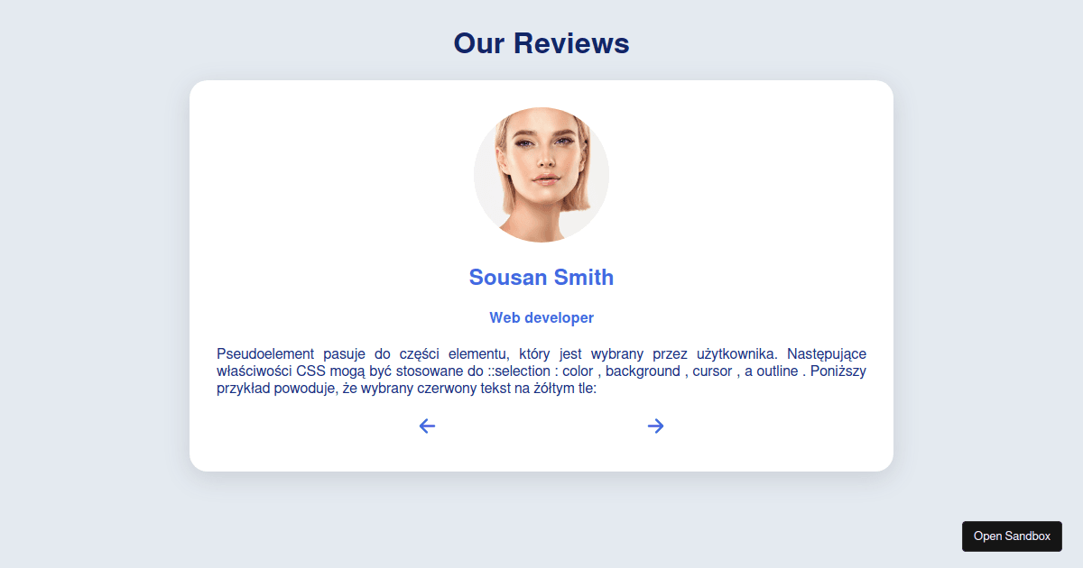 Review-carousel - Codesandbox