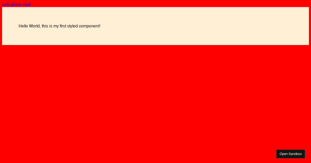 Styled Components Base (forked) - Codesandbox