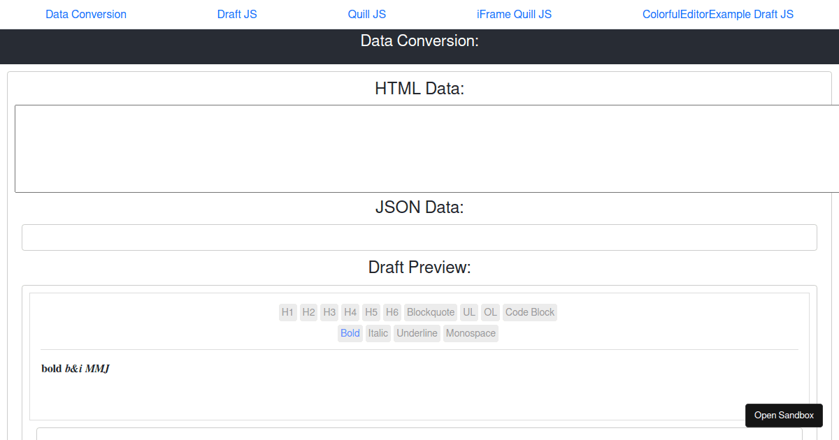 rich-editors-9o3hf - Codesandbox