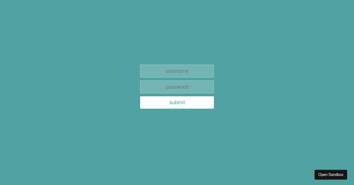 Login router - Codesandbox