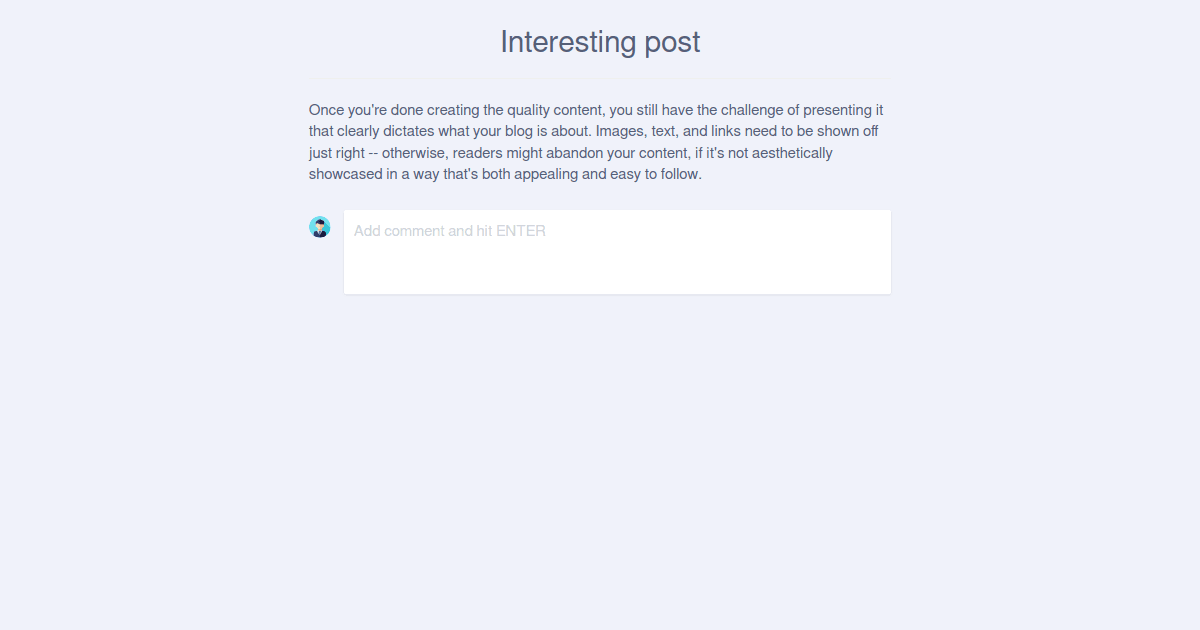 live-comments-nest - Codesandbox