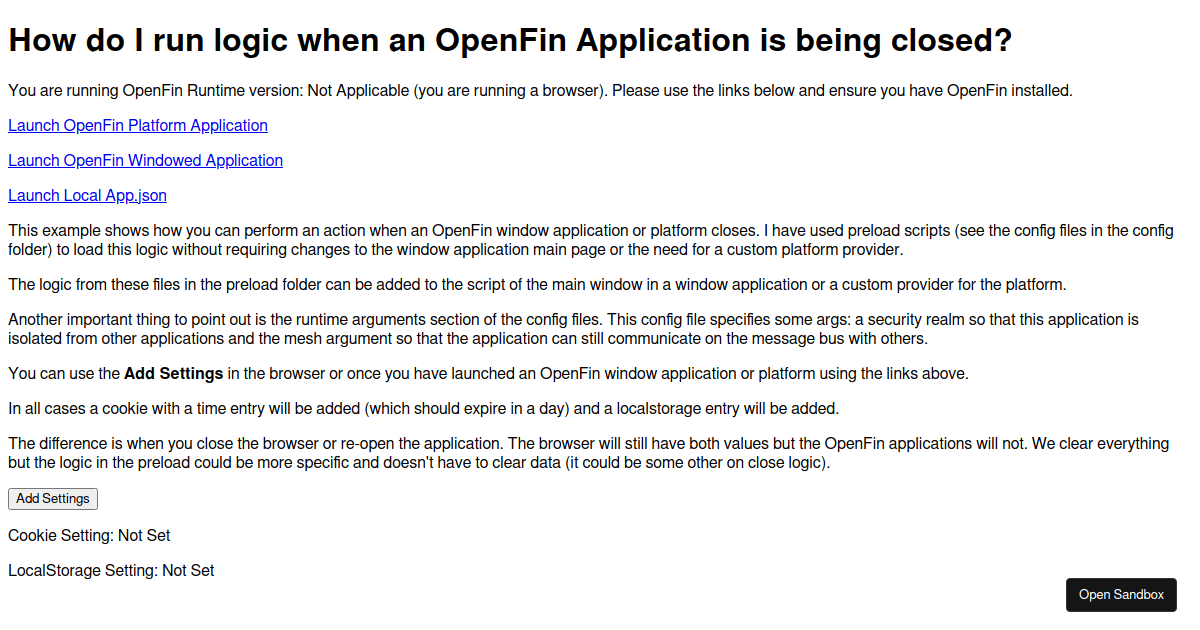 openfin-onclose-customlogic - Codesandbox