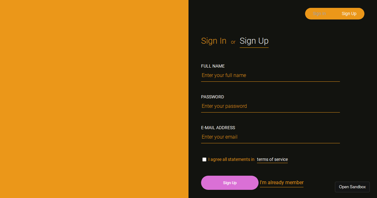 react-login-form - Codesandbox react-login-form - Codesandbox