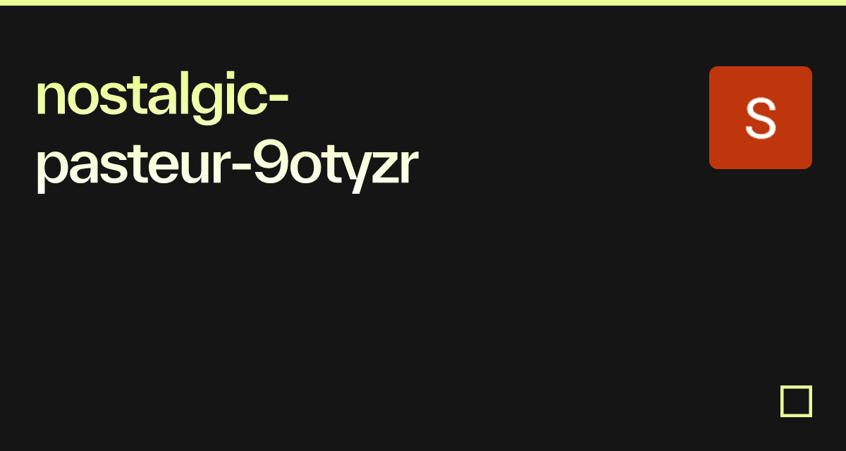 nostalgic-pasteur-9otyzr - Codesandbox