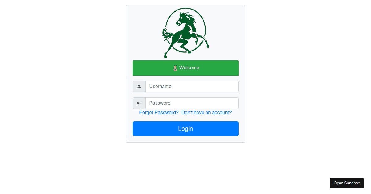 React Bootstrap Login Form With Reveal Password Button Codesandbox