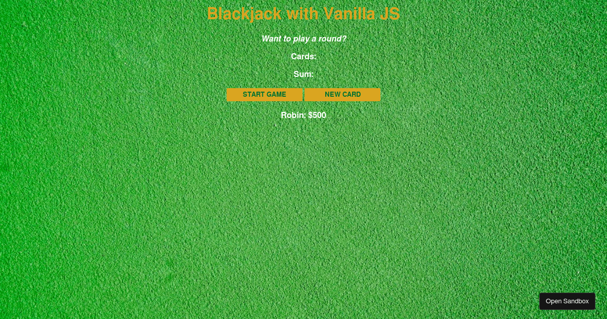 scrimba-blackjack - Codesandbox